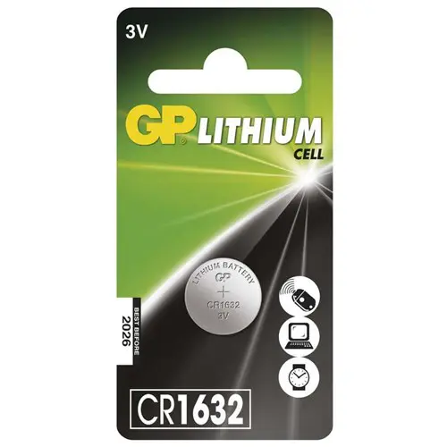 CR1632 GP Lithium knoopcel 3V 1 stuk | Cr1632 | Elektra